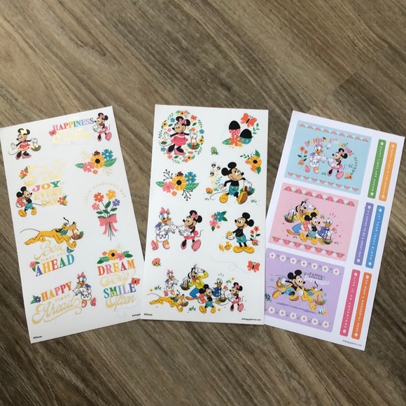 The Happy Planner | Office | 2 Disney Mickey And Friends Spring Sticker ...